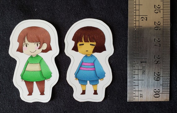 Undertale Chara and Frisk Stickers | Etsy