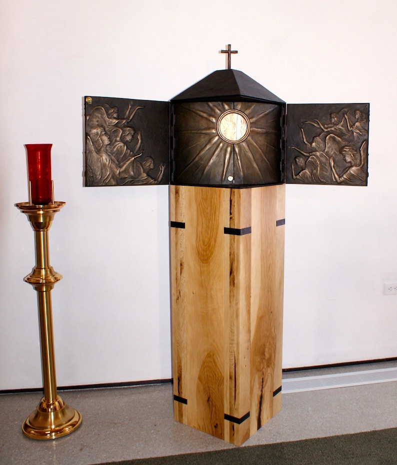 Cast Paper Relief of Panels From a Tabernacle I Sculpted for St. Ann's ...