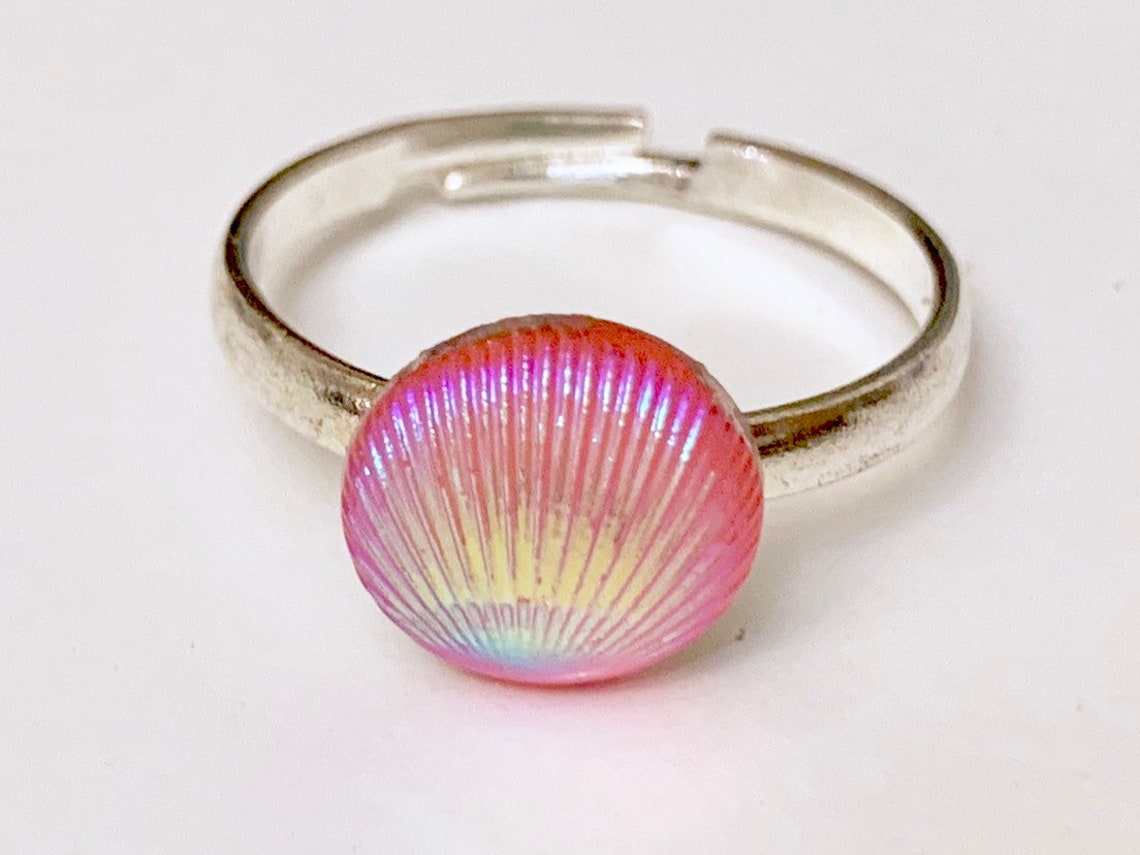 Anillo de sirena Escamas de sirenas Anillo de la concha Shell Ring ...