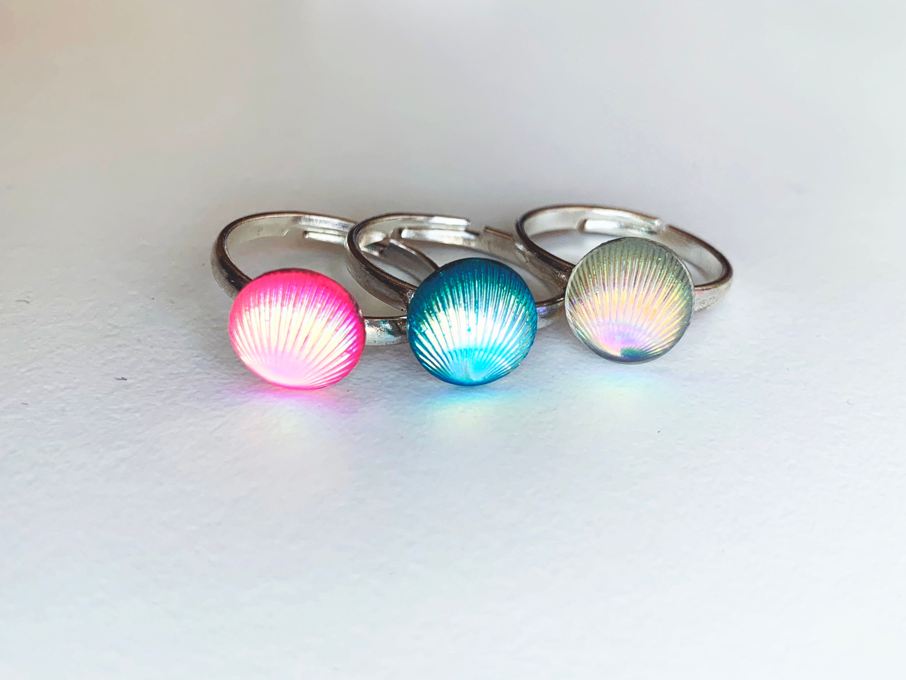 Anillo de sirena Escamas de sirenas Anillo de la concha Shell Ring ...