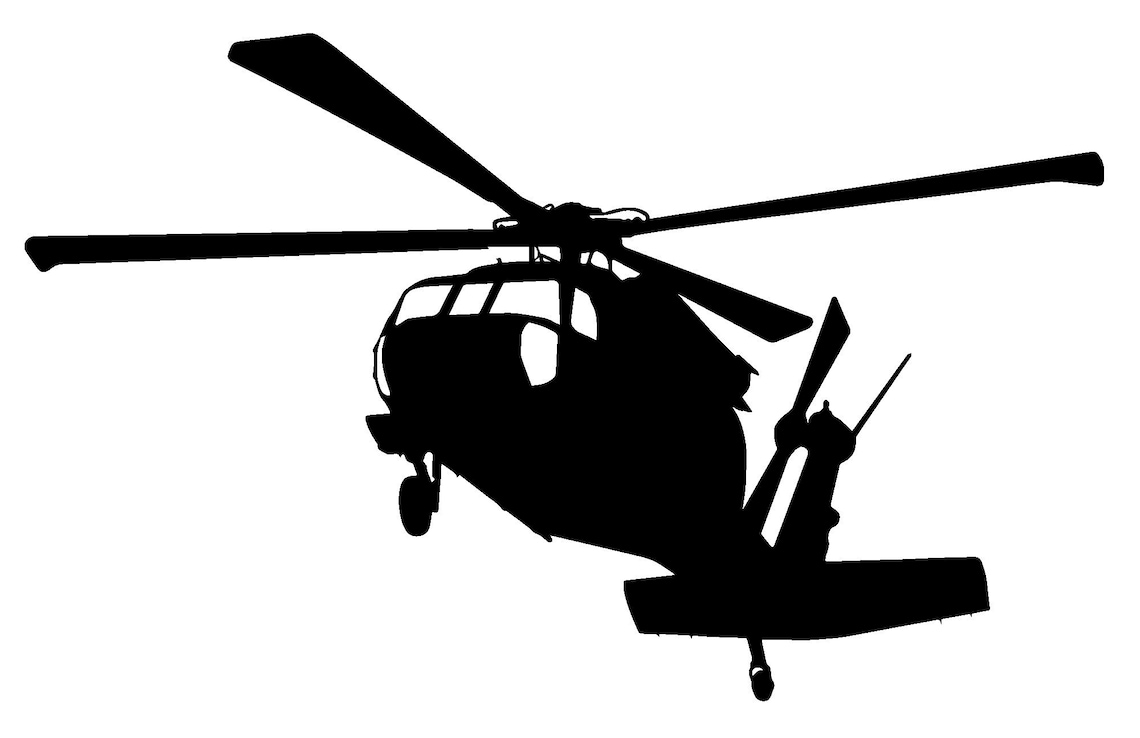 Blackhawk Helicopter_02 SVG and PNG Clip Art - Etsy