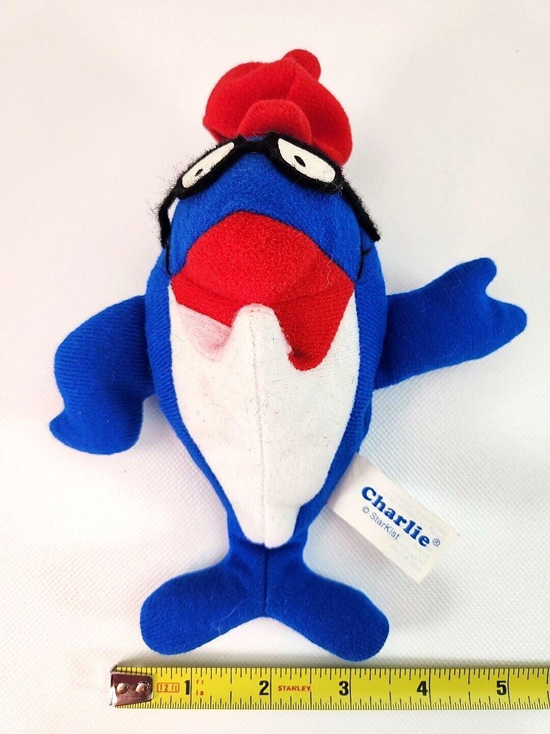 Vintage 1990's Starkist Charlie the Tuna Beanbag Plush Toy 7" Sorry ...