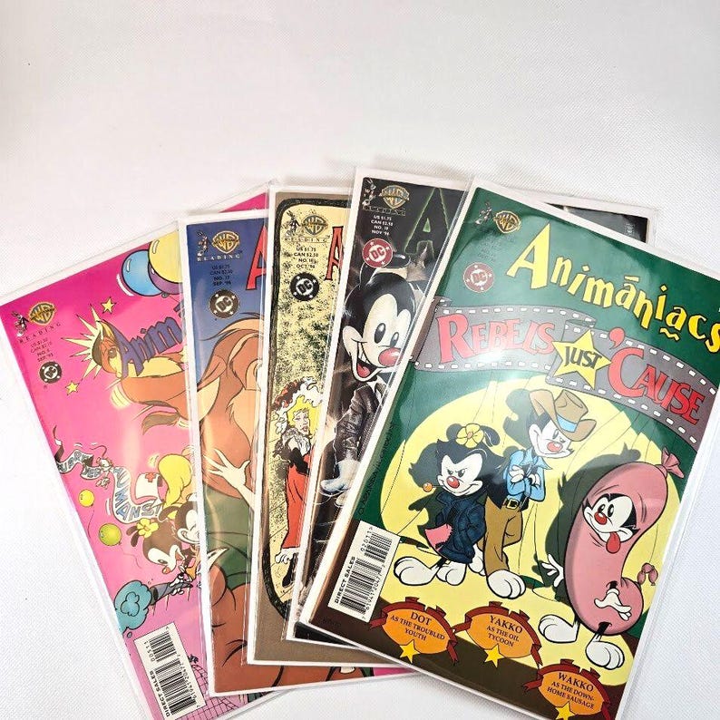 Animaniacs Comics 5 Book Lot 5 17 18 19 20 DC Comics WB 1995 - Etsy