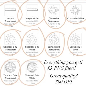 Time Tracking Stickers or Stamps Perfect for Digital Planners and ...