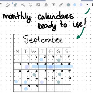 Printable and Digital Date Stickers Mini Calendars and Date Stamps ...