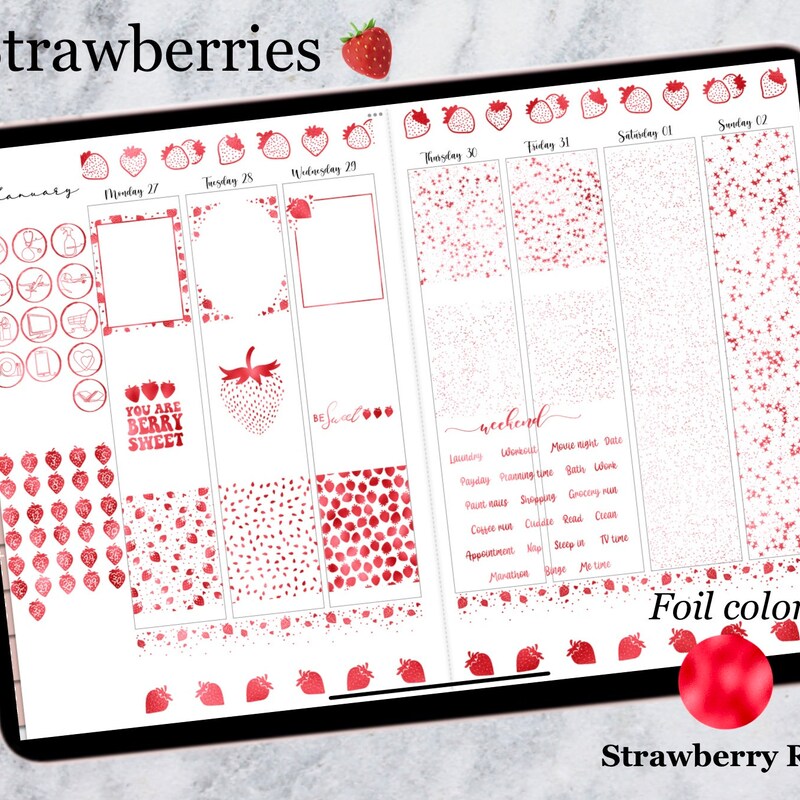 Transparent Foil Planner Stickers - Etsy