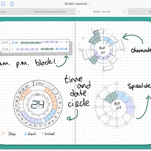 Time Tracking Stickers or Stamps Perfect for Digital Planners and ...