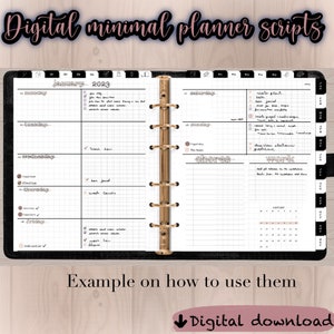 Minimal Bold Digital Planner Stickers Goodnotes File & Digital Sticker ...