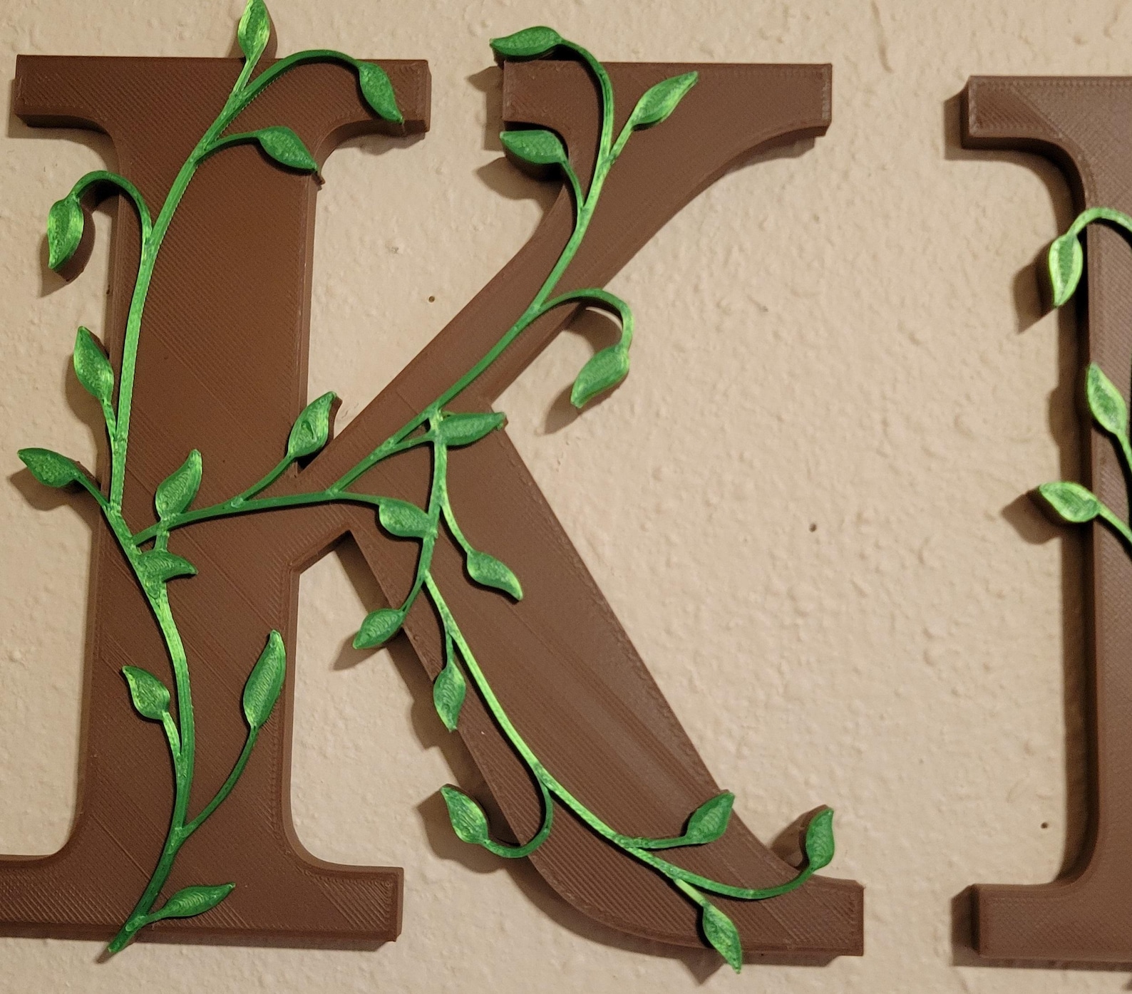 Forest Ivy Vine Letters | Woodland Nature Nursery Decor | Custom Plant ...