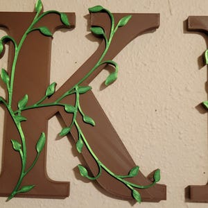 Forest Ivy Vine Letters | Woodland Nature Nursery Decor | Custom Plant ...