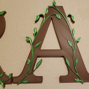 Forest Ivy Vine Letters | Woodland Nature Nursery Decor | Custom Plant ...
