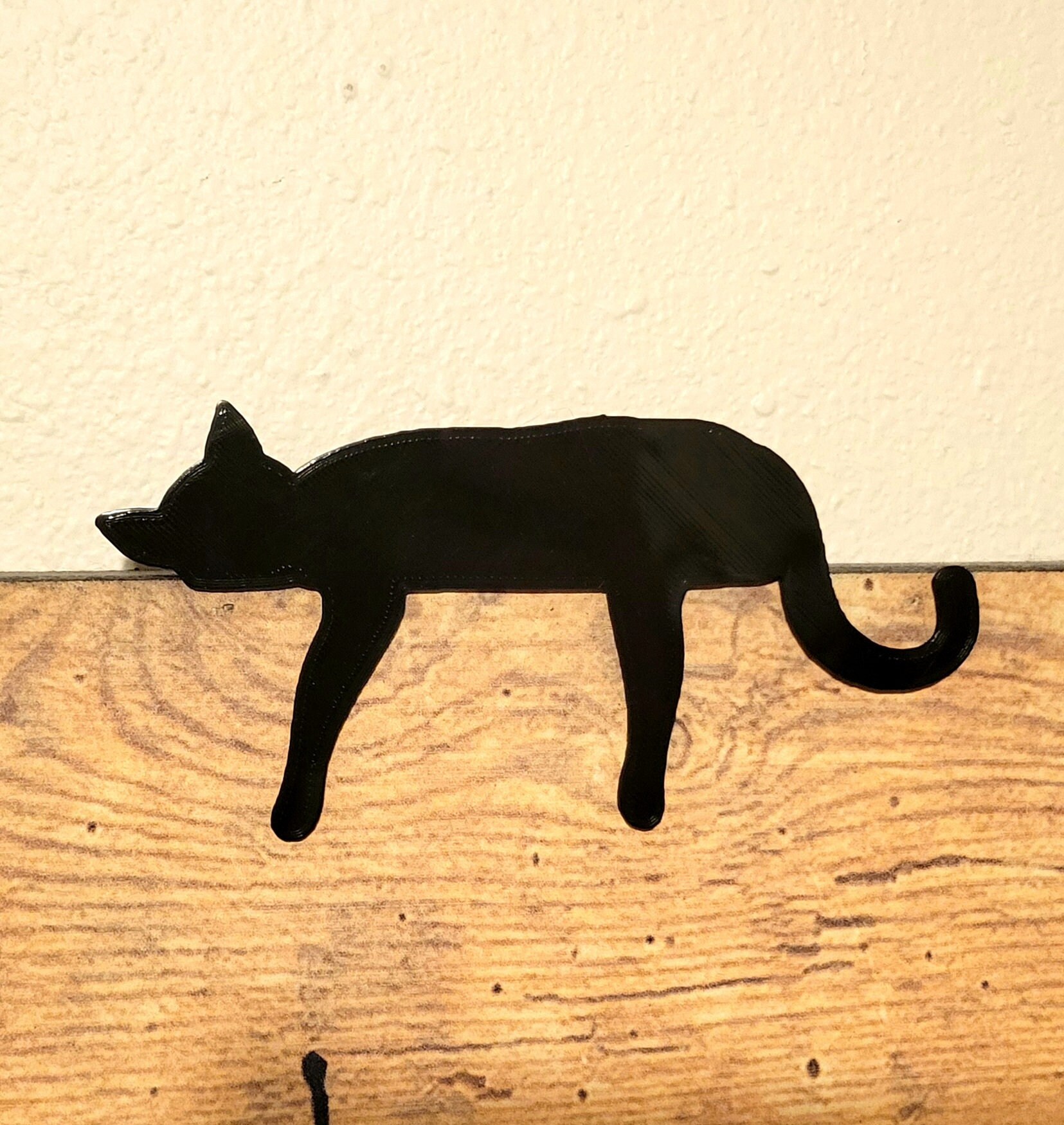 Cute Lazy Cat 2d Silhouette Home Decor Art Picture Frame Topper, Desk ...