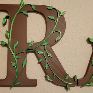 Forest Ivy Vine Letters | Woodland Nature Nursery Decor | Custom Plant ...