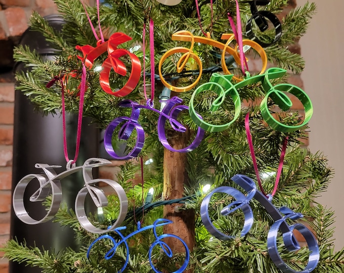 Bicycle Christmas Tree Ornament Minimalist Design Tree Branch Bike ...