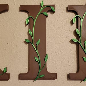Forest Ivy Vine Letters | Woodland Nature Nursery Decor | Custom Plant ...