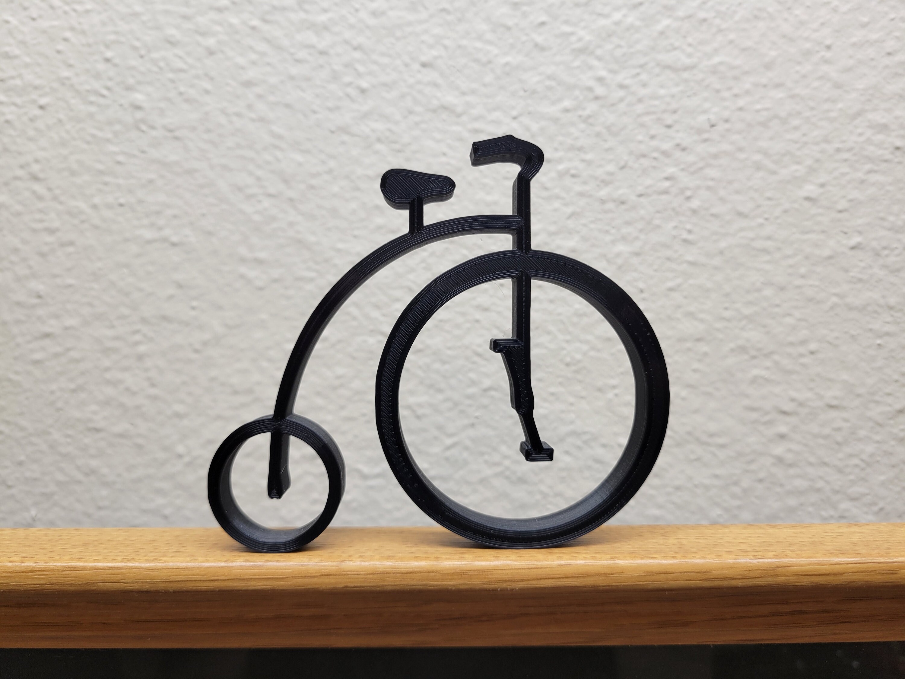 2d Big Wheel Penny Farthing Bicycle Home Decor Art Picture Frame Topper ...