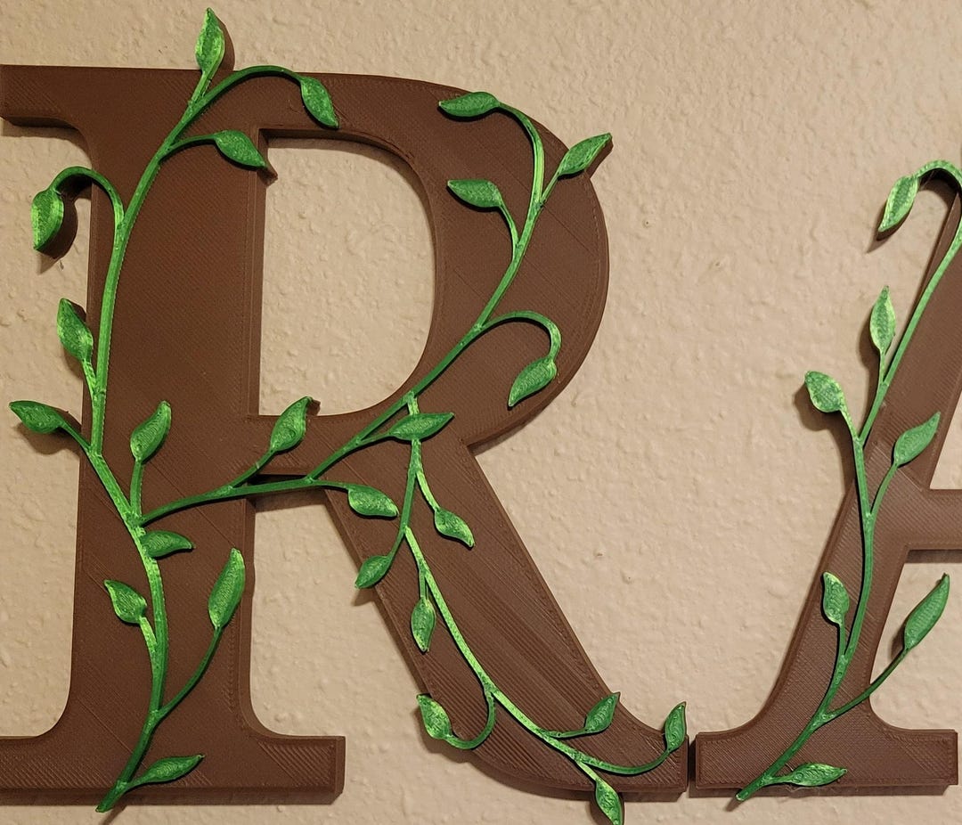 Forest Ivy Vine Letters | Woodland Nature Nursery Decor | Custom Plant ...