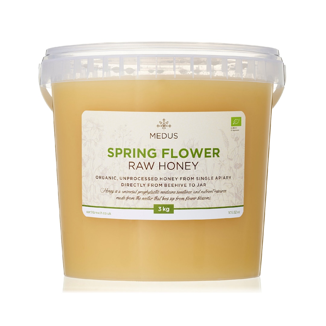 Earthbreath Spring Flower Raw Honey Bulk 3kg 24kg Organic Pure Natural ...