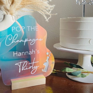 Party Sign for Tables, Birthday Party Sign, Bridal Party Sign ...