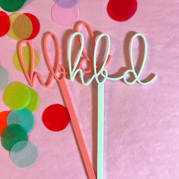 Hbd Cake Topper - Etsy