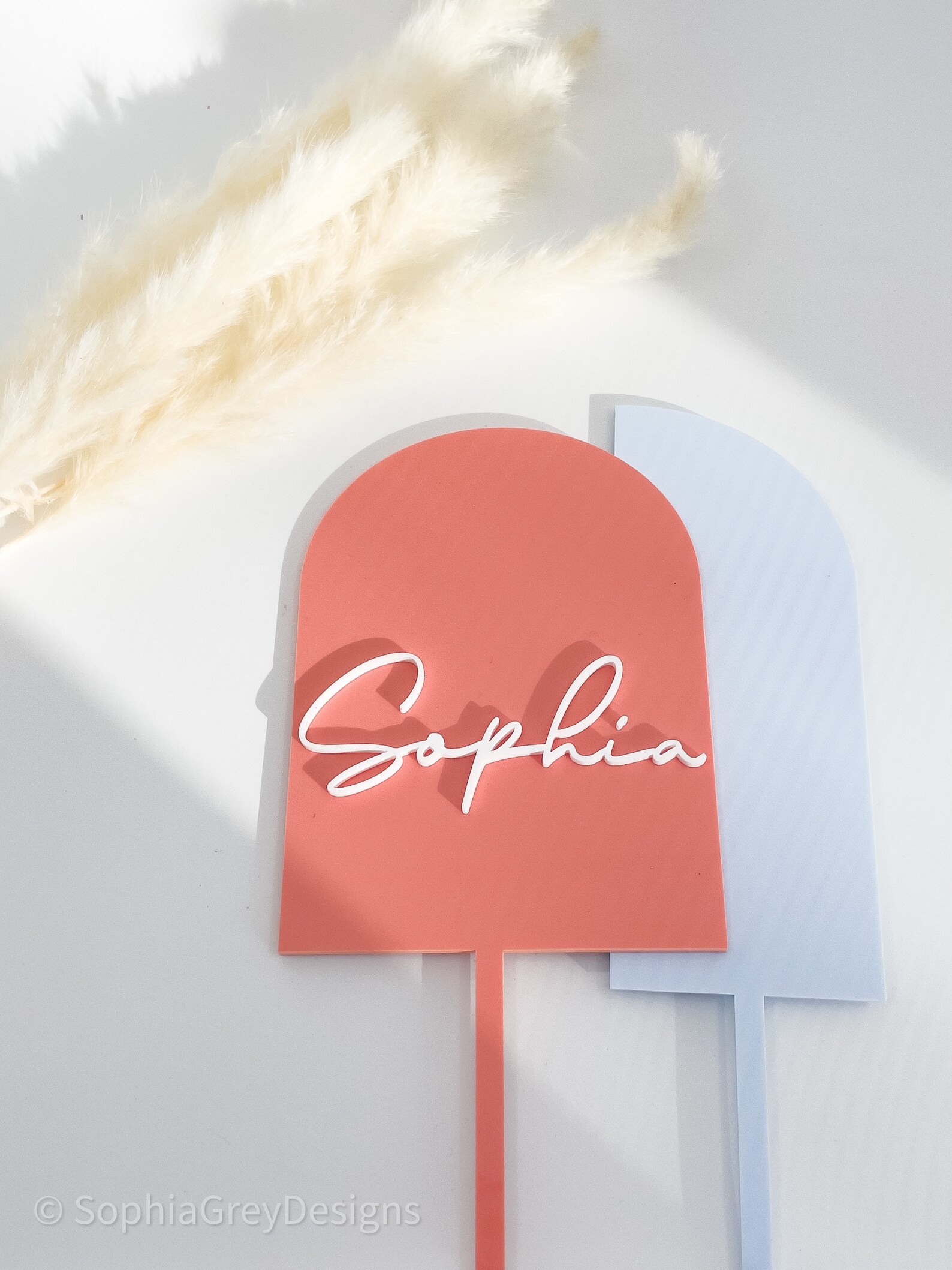 Arch Cake Topper Pastel Acrylic Cake Topper Birthday Cake - Etsy