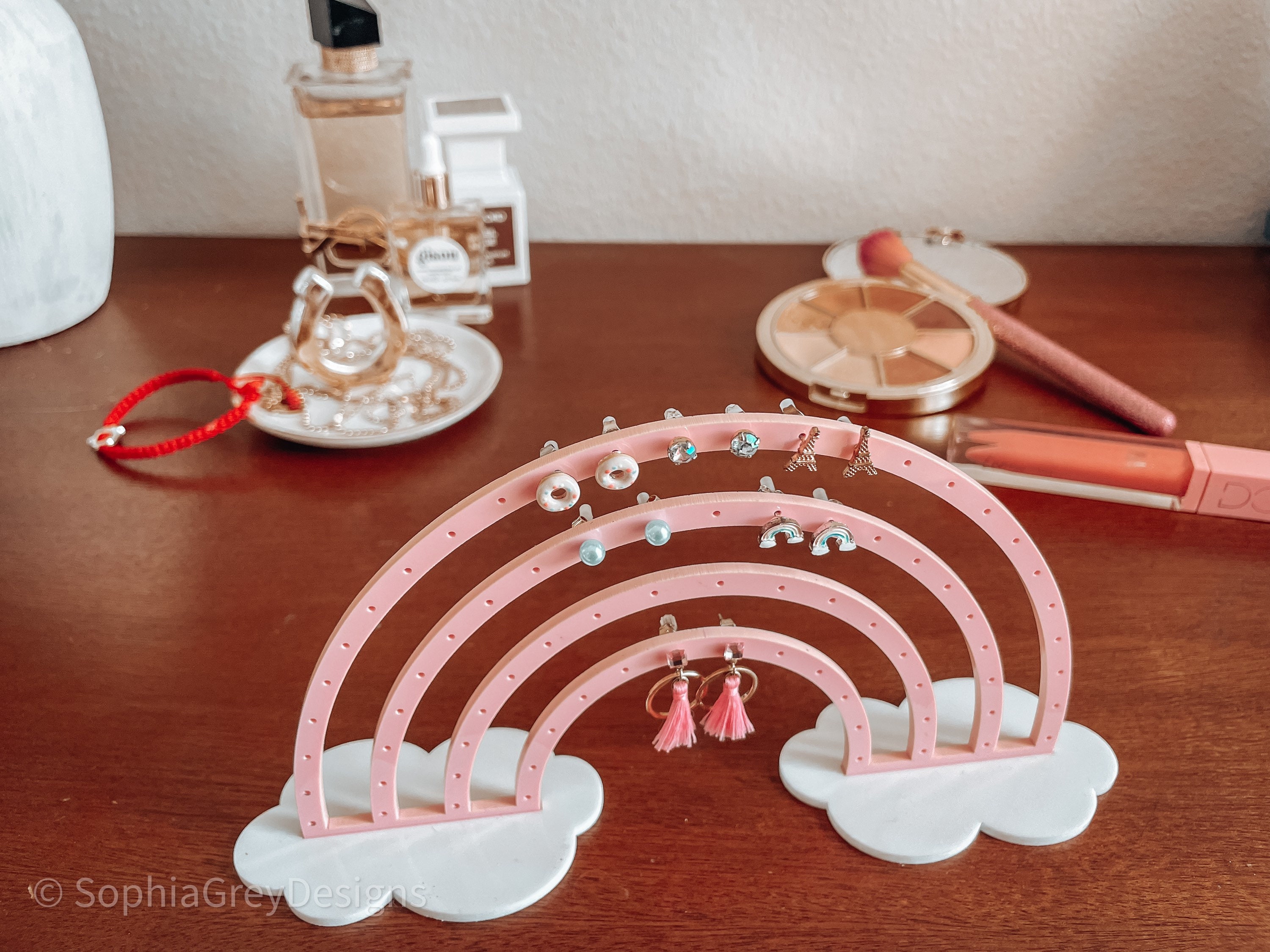 Rainbow Earring Stand Earring Organizer Gift for Girls - Etsy