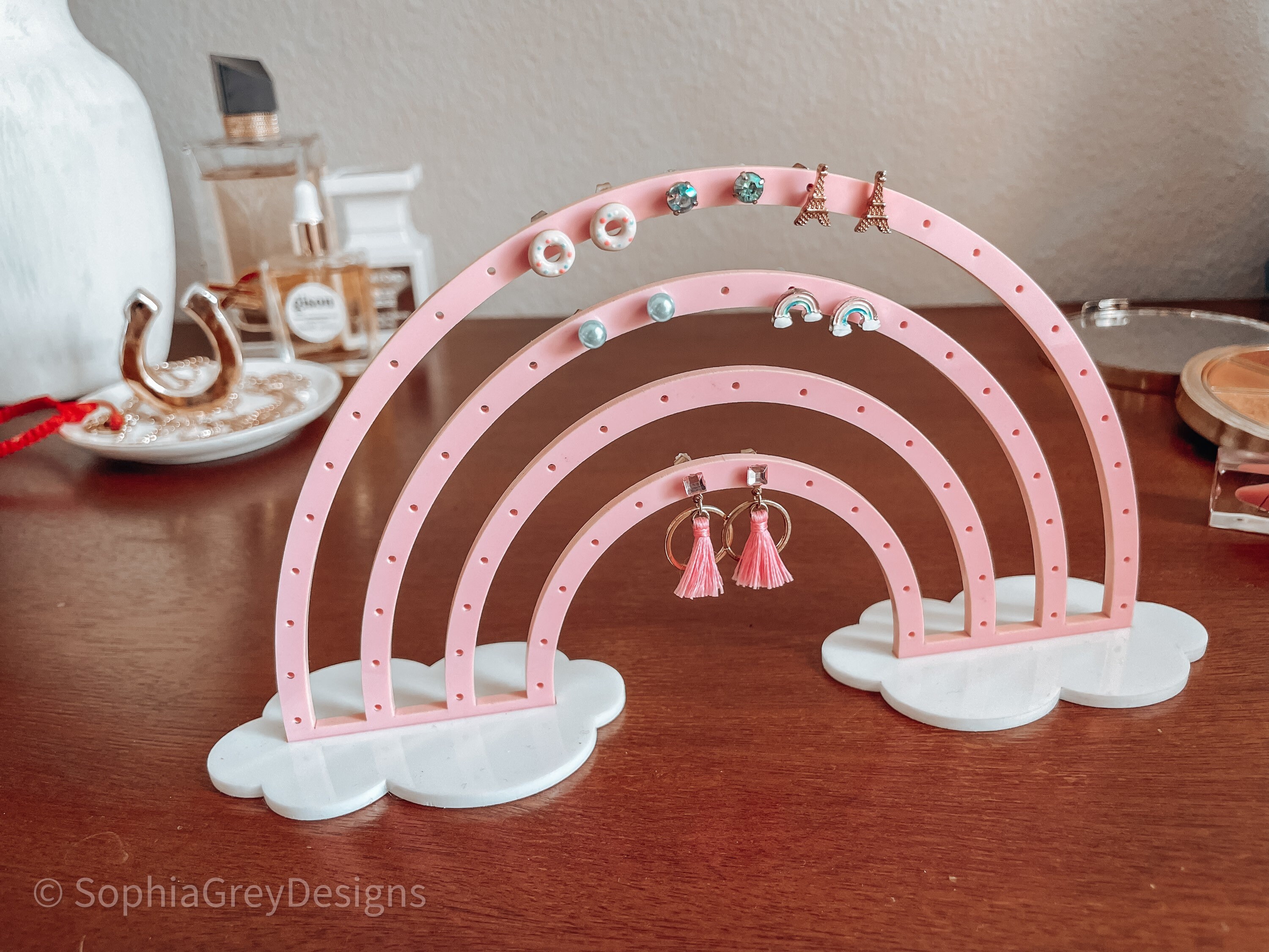 Rainbow Earring Stand Earring Organizer Gift for Girls - Etsy