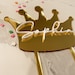 Custom Crown Birthday Cake Topper: Acrylic King, Queen, Prince ...