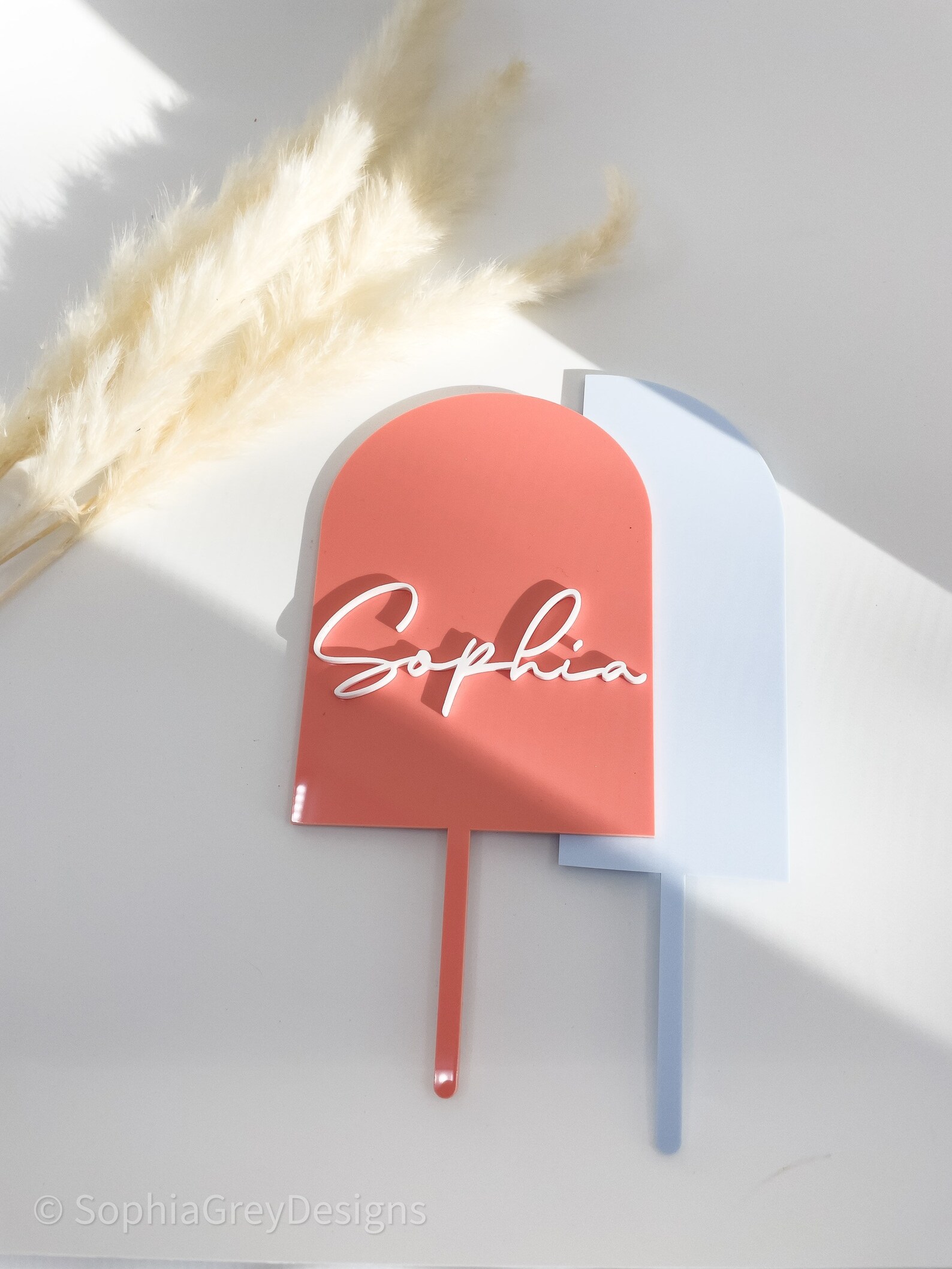 Arch Cake Topper Pastel Acrylic Cake Topper Birthday Cake - Etsy