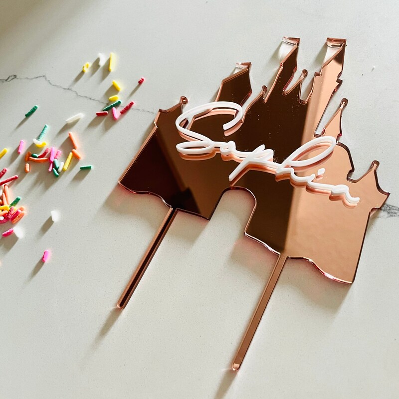 Castle Cake Topper - Etsy