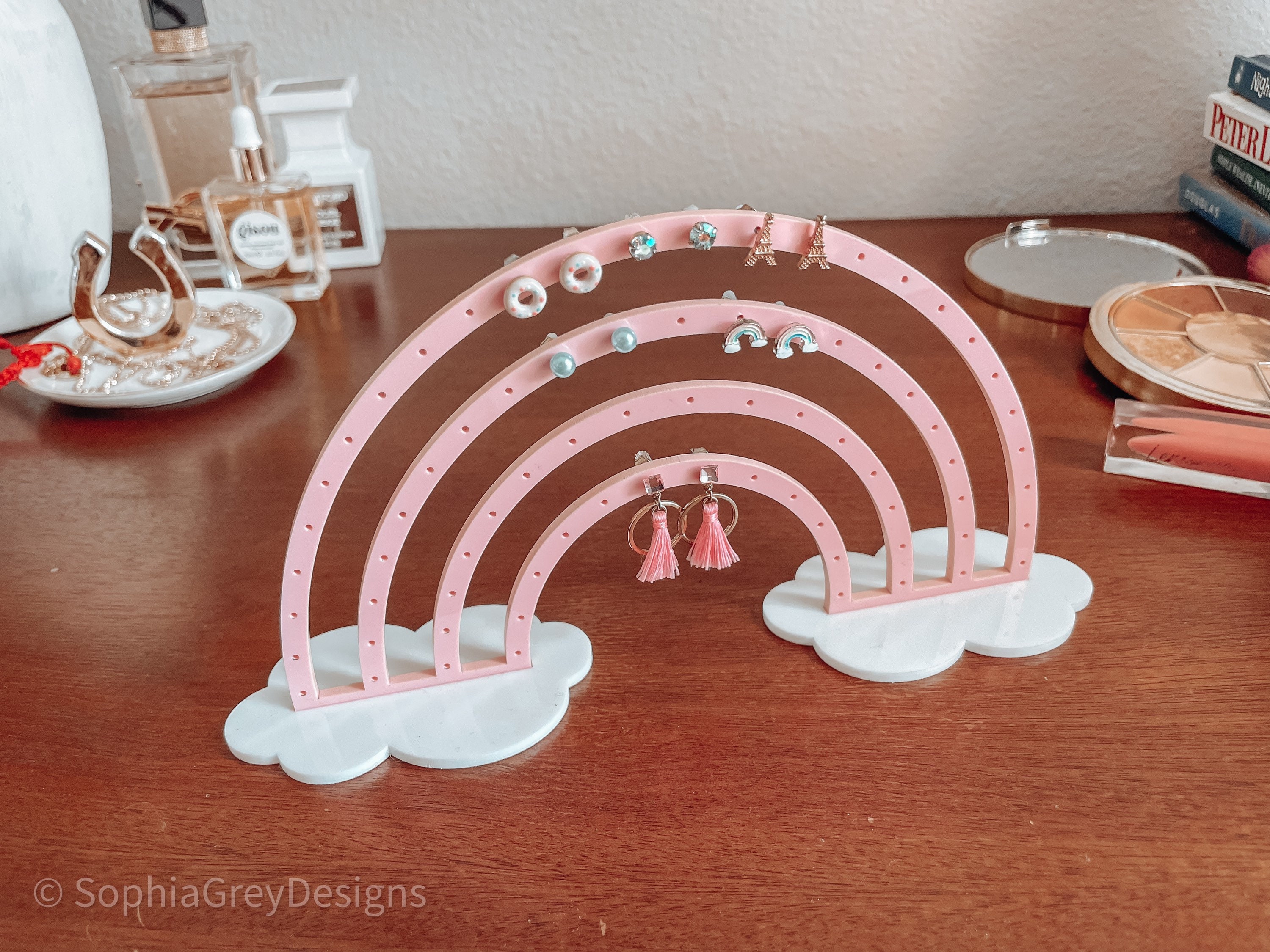 Rainbow Earring Stand Earring Organizer Gift for Girls - Etsy