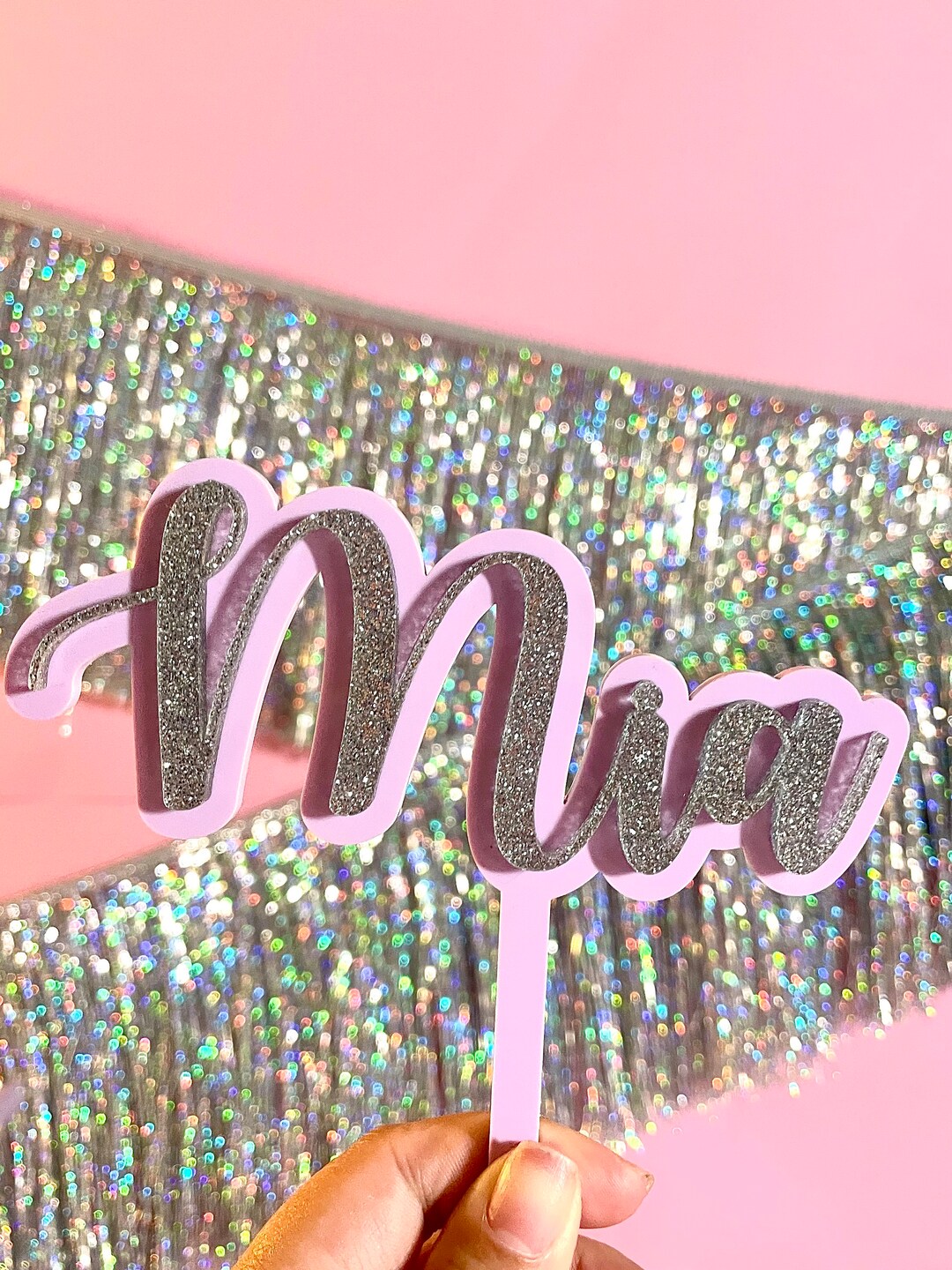 Double Layer Cake Topper, Plastic Cake Topper, Wedding Cake Topper ...