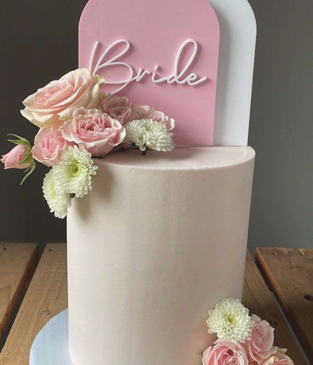 Arch Cake Topper, Pastel Acrylic Cake Topper, Birthday Cake Topper ...