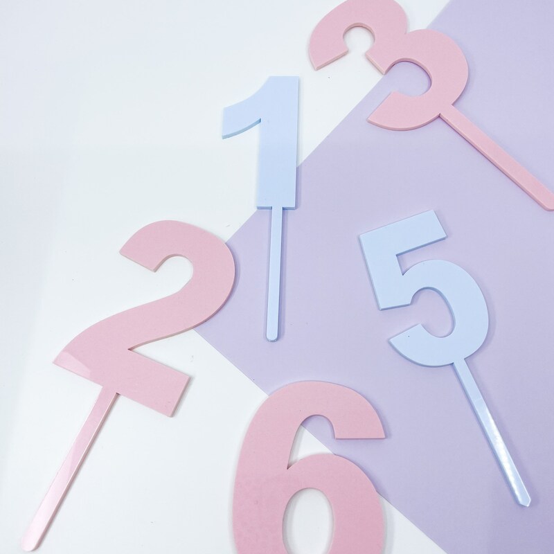 Number Cake Topper - Etsy