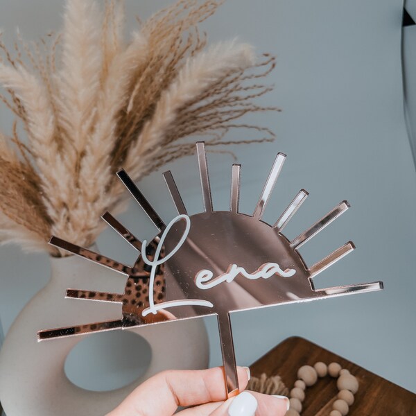 Sun Cake Topper - Etsy