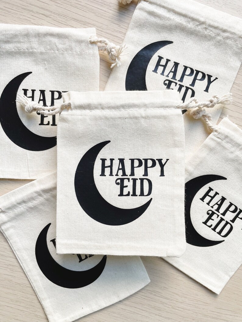 Eid Gift Bags, Eid Favor Pouch, Eid Goody Bags, Eid Mubarak Pouch, Eid ...