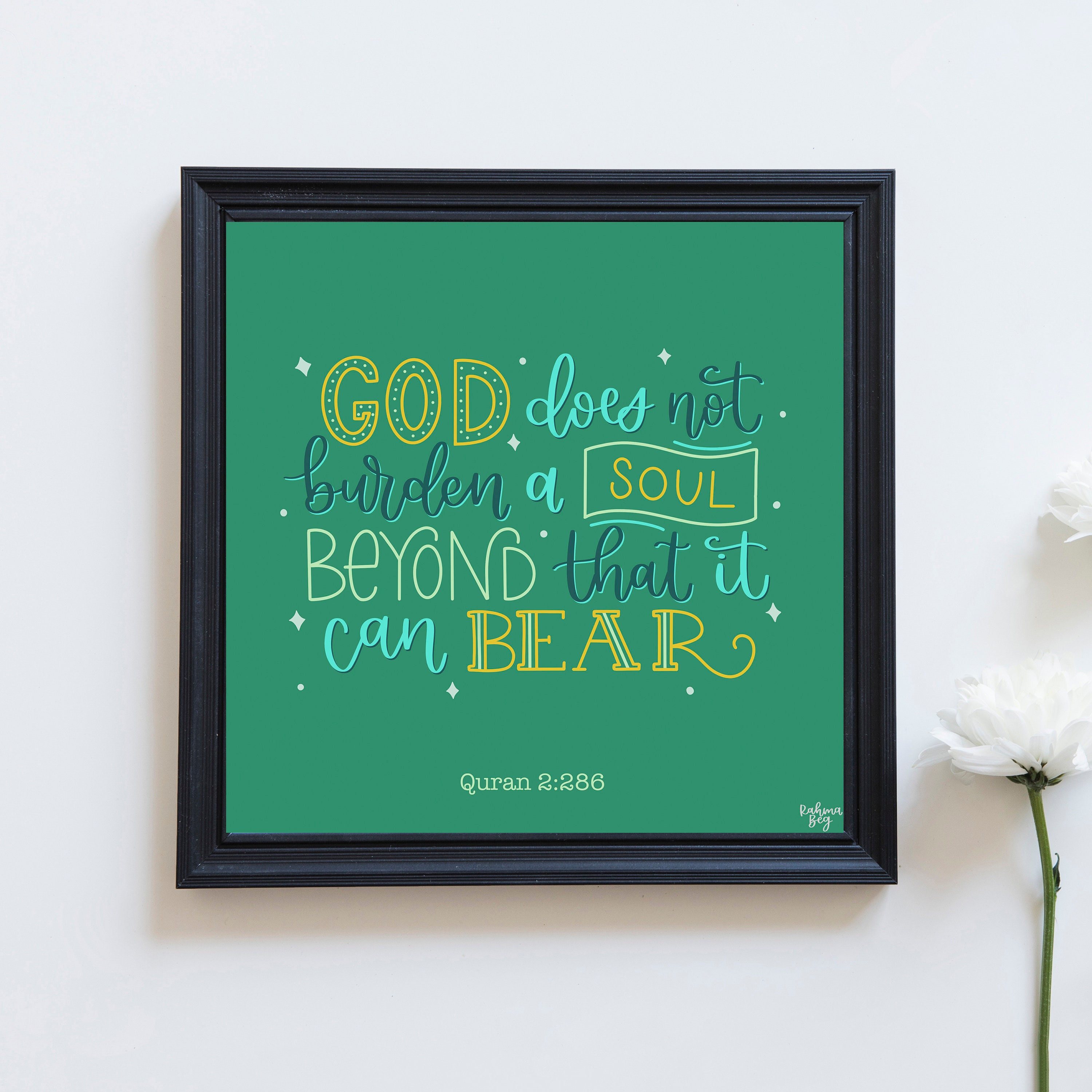 God Does Not Burden A Soul Beyond That It Can Bear - Etsy