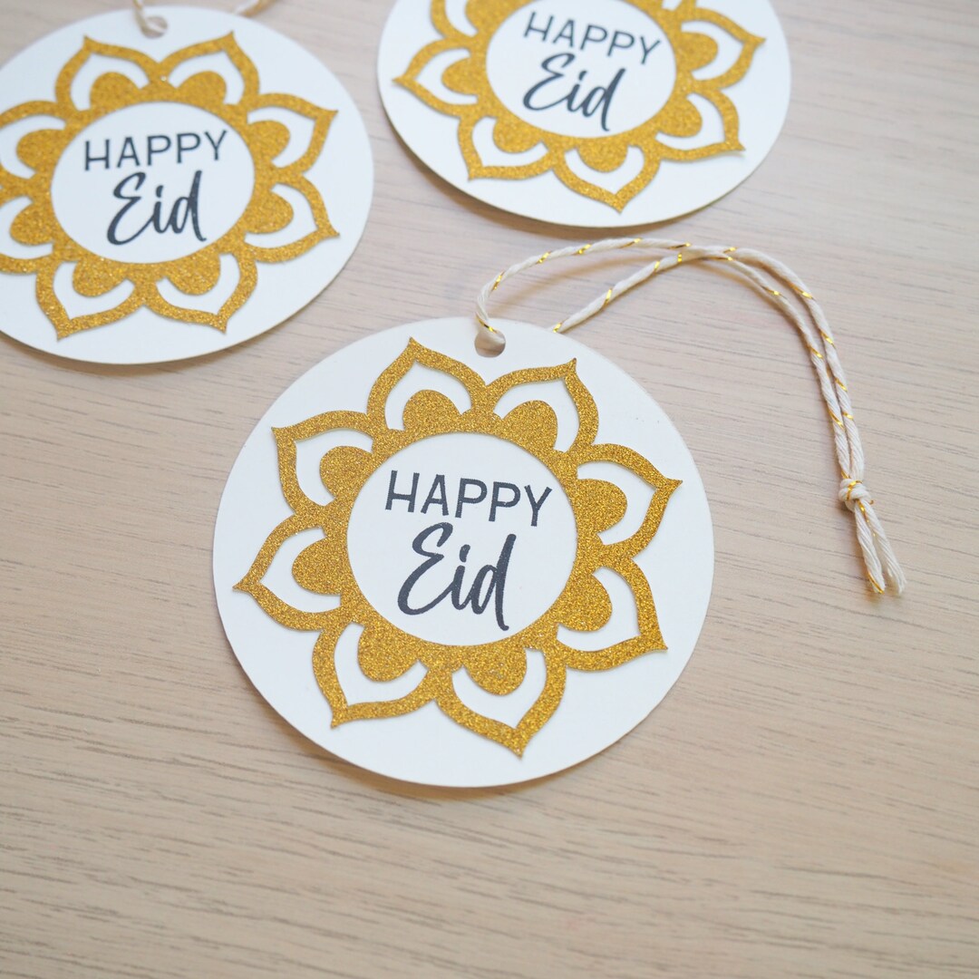 Eid Gift Tag Set, Eid Mubarak Gift Tags, Happy Eid Gift Tags, Set of 4 ...