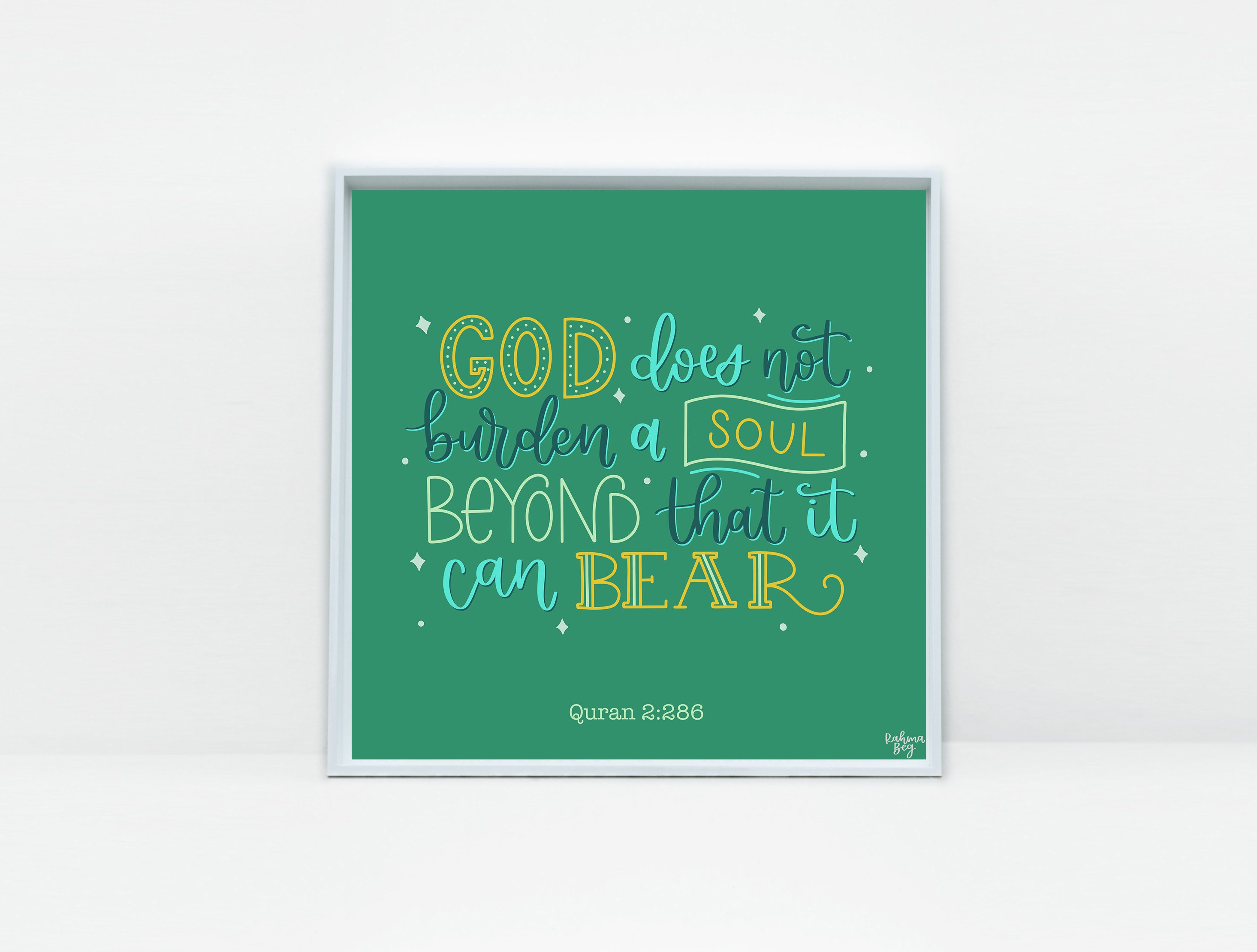 God Does Not Burden A Soul Beyond That It Can Bear - Etsy