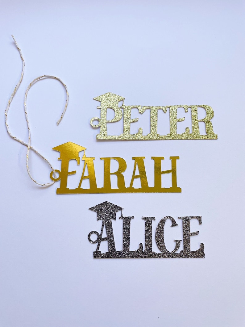 Custom Name Graduation Gift Tags, 2024 Graduation Gifts, Student Name ...