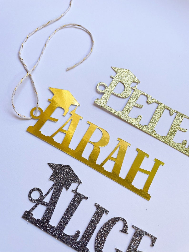 Custom Name Graduation Gift Tags, 2024 Graduation Gifts, Student Name ...