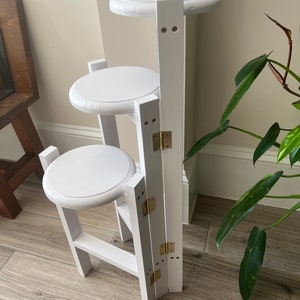 The Trio - 3 Tier Plant Stand - Stained White Color - FREE SHIPPING - Etsy
