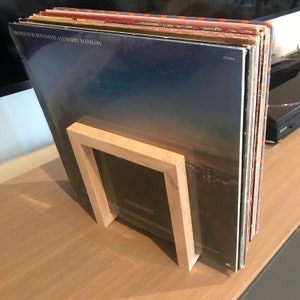 Wood Modern Vinyl Record Stand Minimalistic LP Record - Etsy