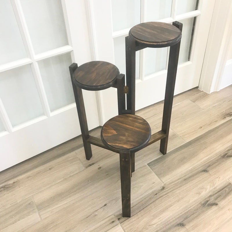 Walnut Plant Stand - Etsy