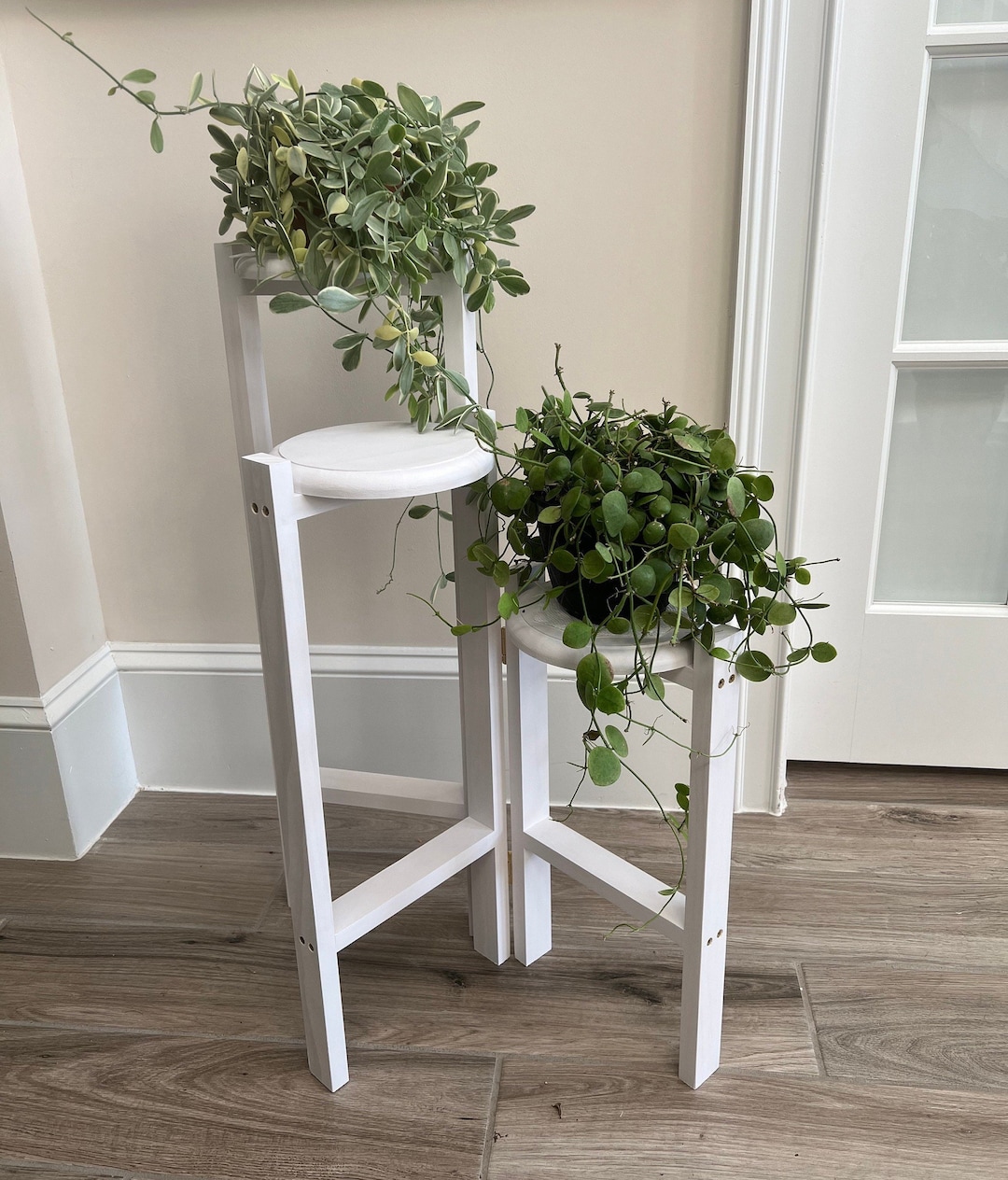 The Trio - 3 Tier Plant Stand - Stained White Color - FREE SHIPPING - Etsy