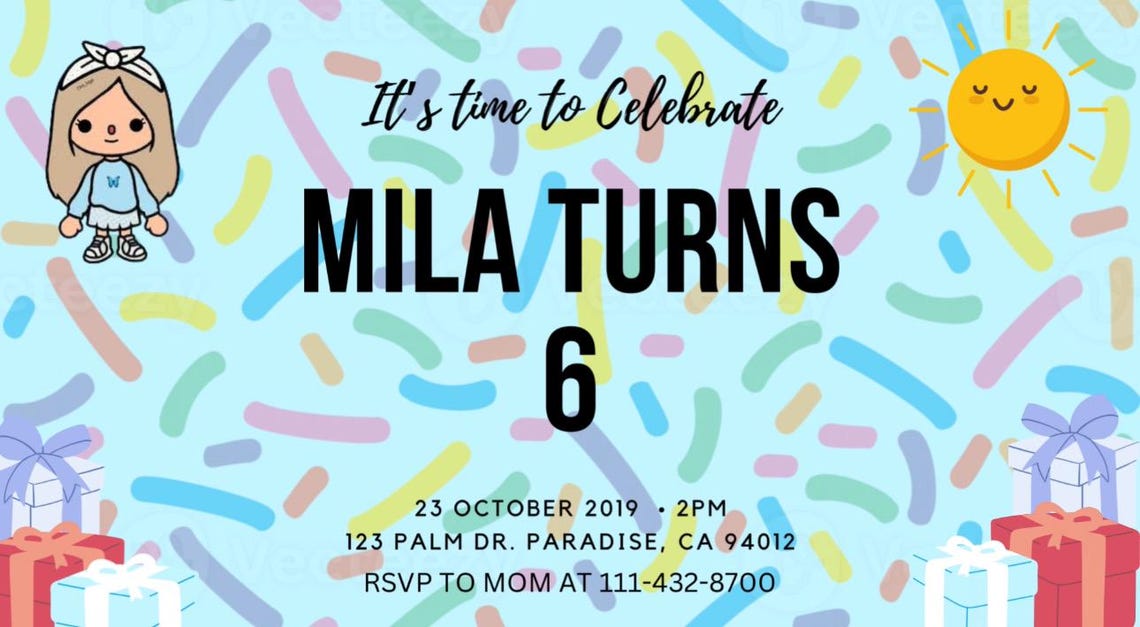 Toca Boca World Interactive Invitation - Etsy Canada
