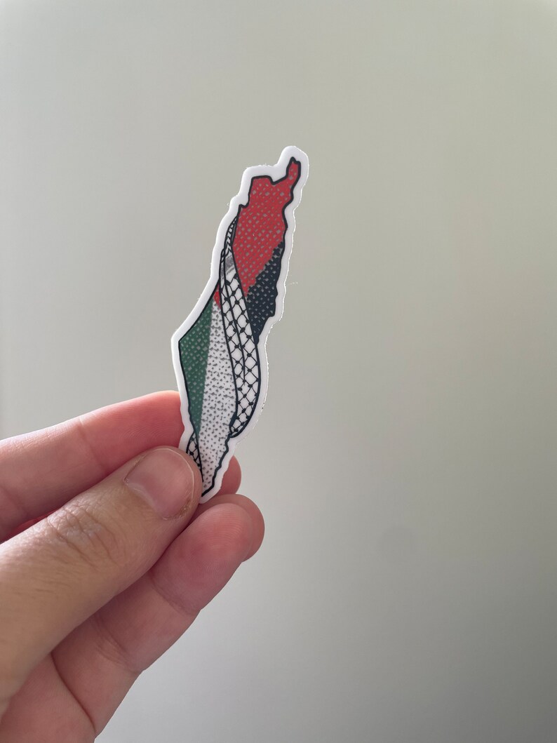 Palestine Map Sticker - Etsy