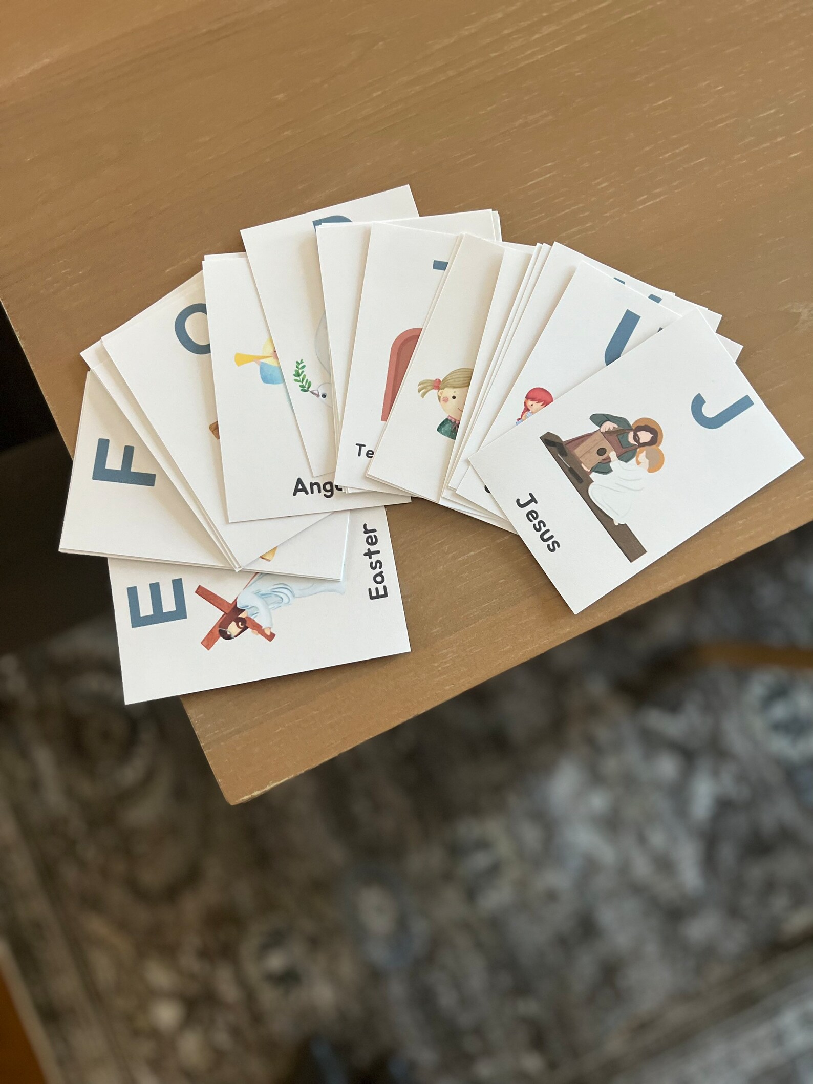 Bible Flashcards for Kids Homeschool Printables Easter - Etsy