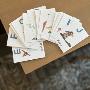 Bible Flashcards for Kids, Homeschool Printables, Download - Etsy