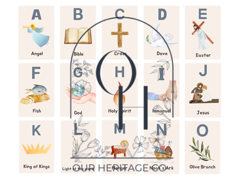 Bible Flashcards for Kids, Homeschool Printables, Download - Etsy
